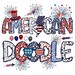 Patriotic Alphabet Doodle PNG , 4th of July , Independence Day , Bundle ...