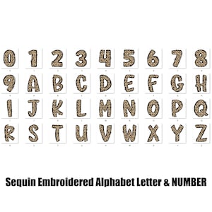 Leopard Print Alphabet & Number Set: Safari Animal PNG Clipart (digital ...