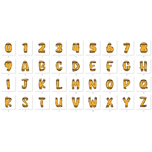 Crayon Doodle Letters & Numbers PNG Clipart (digital Download) - Etsy