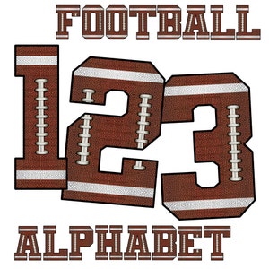 Football Alphabet Letters PNG Sublimation , Numbers , Football Sports ...