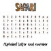 Safari Animal Print Alphabet Letters: Zoo PNG (digital Download) - Etsy