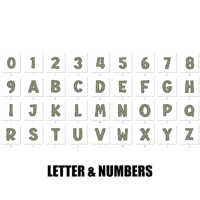 Safari Animal Print Alphabet: Zoo Doodle Letters (PNG Digital Download ...