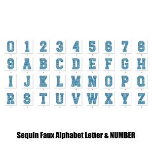 Sequin Faux Baby Blue Alphabet and Number Clipart (digital Download) - Etsy