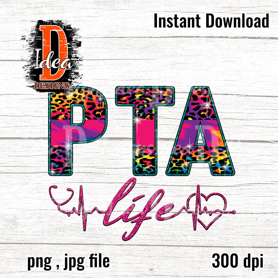 PTA Life Colorful Leopard Sublimation Design Digital Png File, Cheetah ...