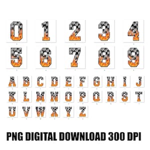 Race Alphabet Bundle Png , Bundle Checkered Numbers , Alphabet Letters ...