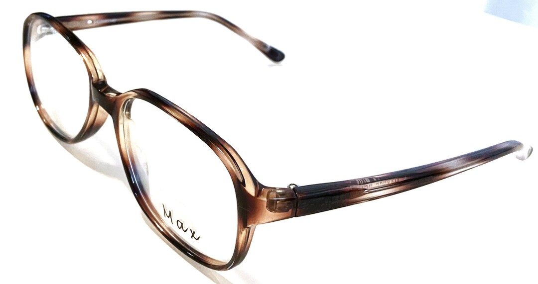 New Large Max Eyeglasses Dark & Light Brown Fusion See-through Frames ...