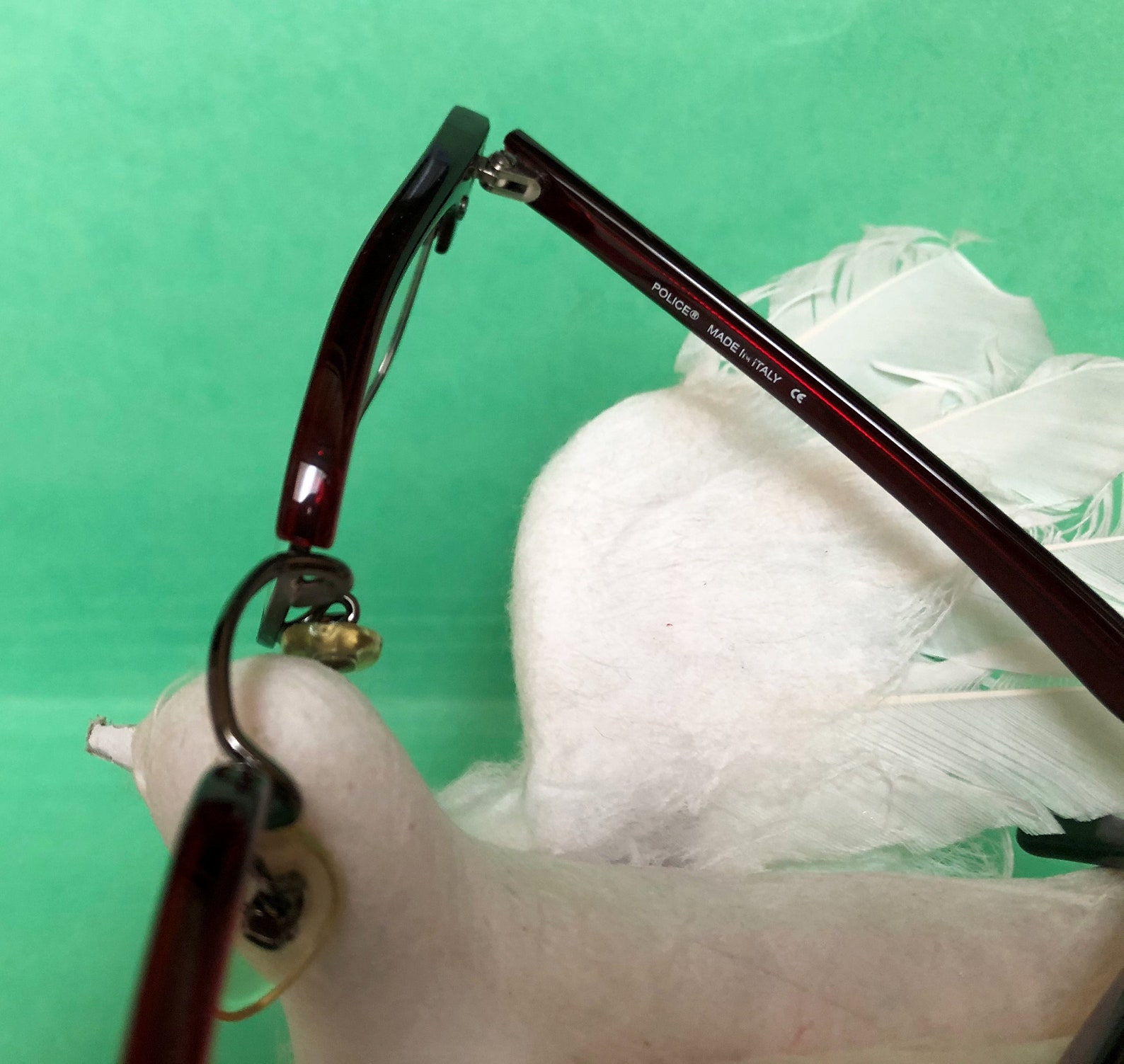 New Discontinued POLICE Eyeglasses Amber see-thru Rim Top - Etsy