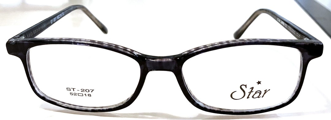 New Star Eyeglasses Black and Grey Fusion Decorated Patterns See ...