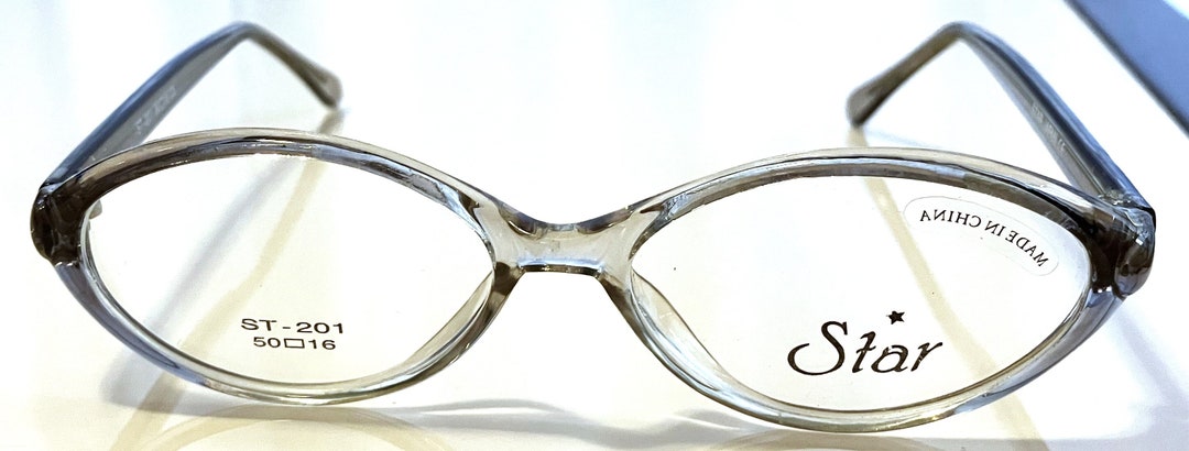 New Clear Grey Star Eyeglasses Discontinued Frames Ships FREE in USA ...