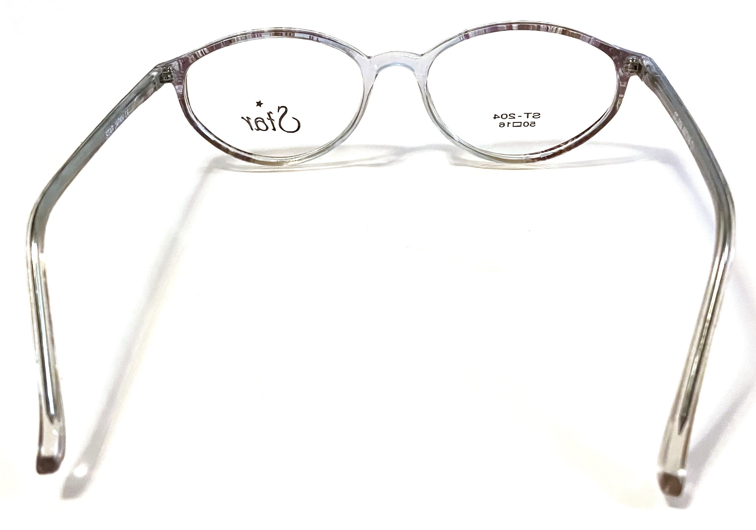 New Clear Ladies Star Eyeglasses Bubble Gum (decorated Pink) Temples ...