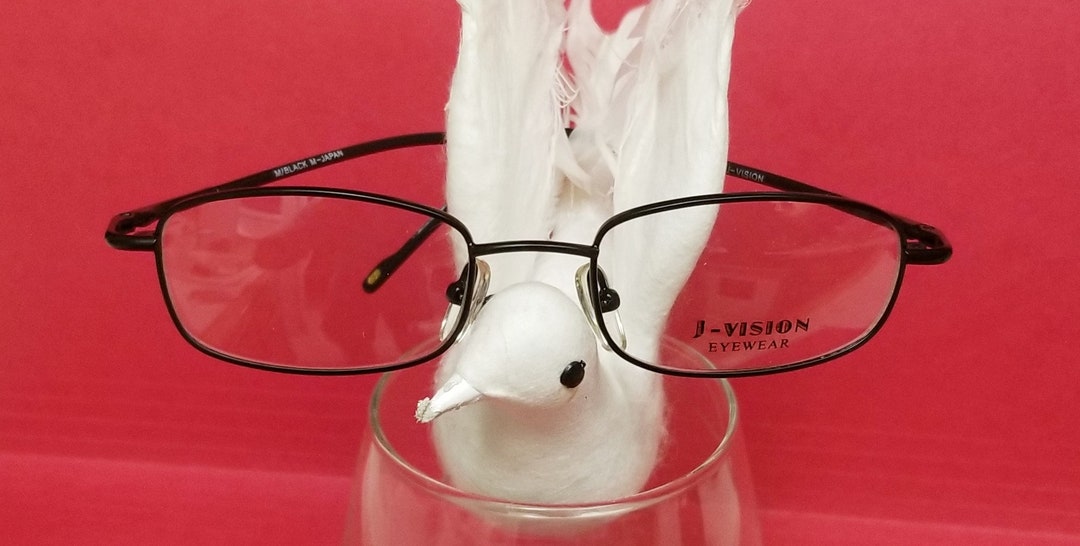New Black J-VISION Eyeglasses Rectangle Design Frame Prescription ...