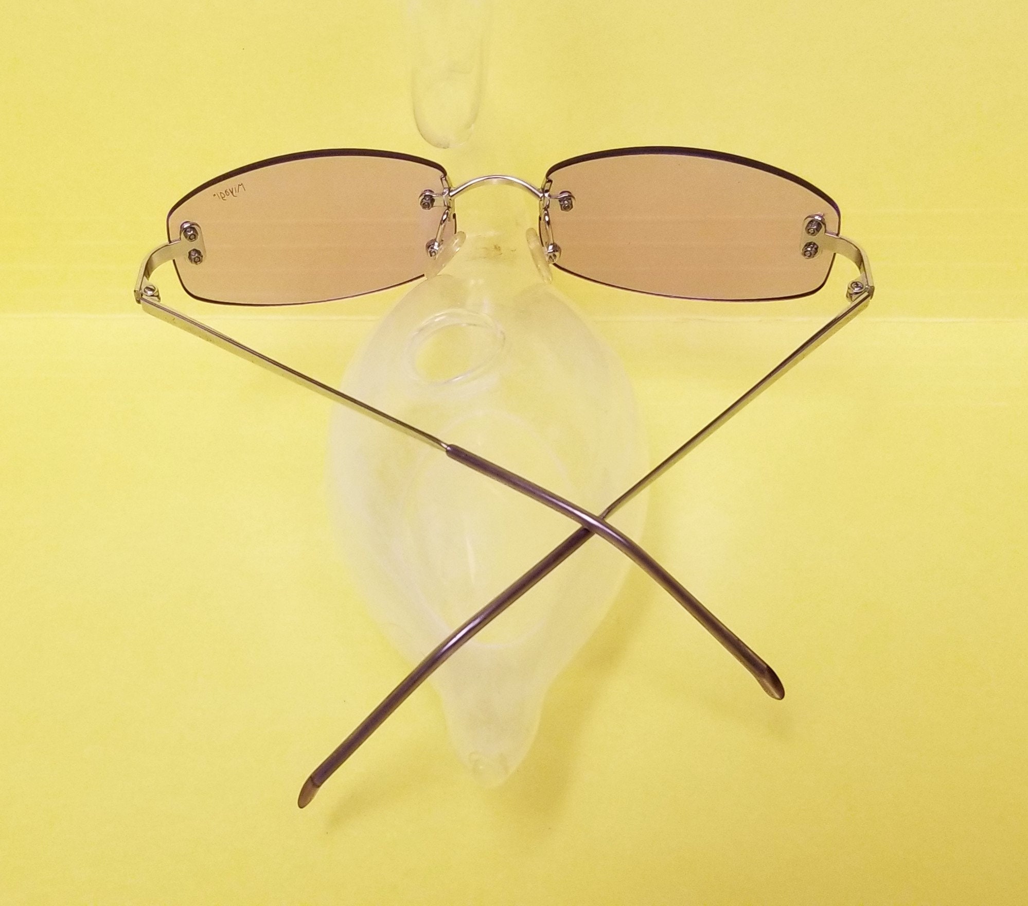 New Violet Frameless MIYAGI Sunglasses Light Purple Designer Frames ...