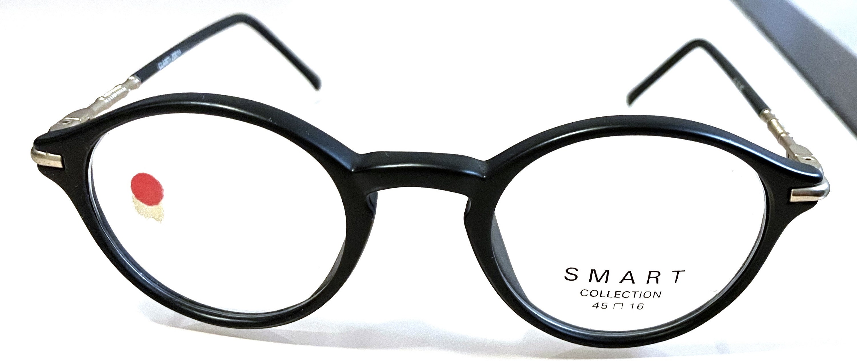 New Black Smart Eyeglasses Roundish Frames W/ Unique Temples ...