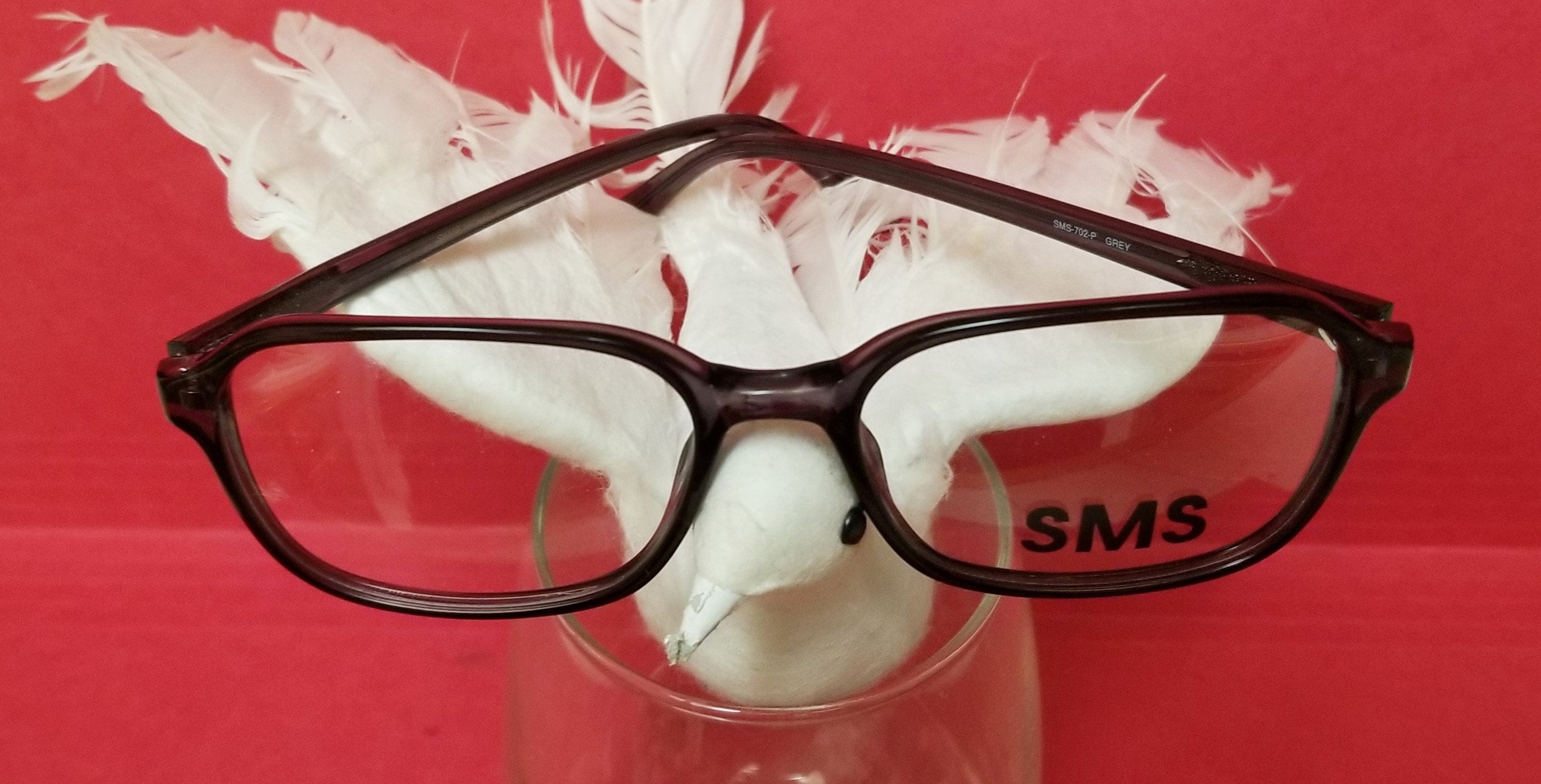 New Transparent Grey Shane Michael Special (SMS) Eyeglasses Rectangular ...