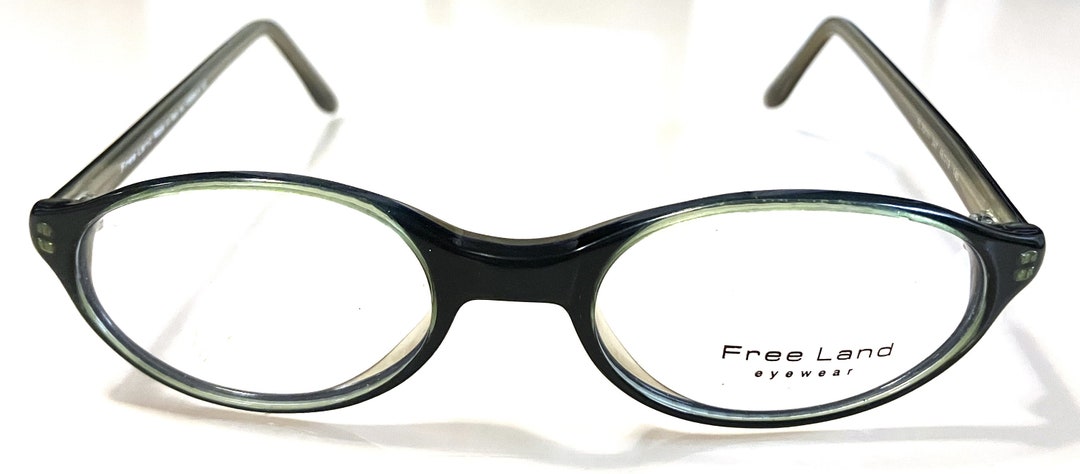 New Dark Green Freeland Eyeglasses See-through Frames Ovalish Design ...