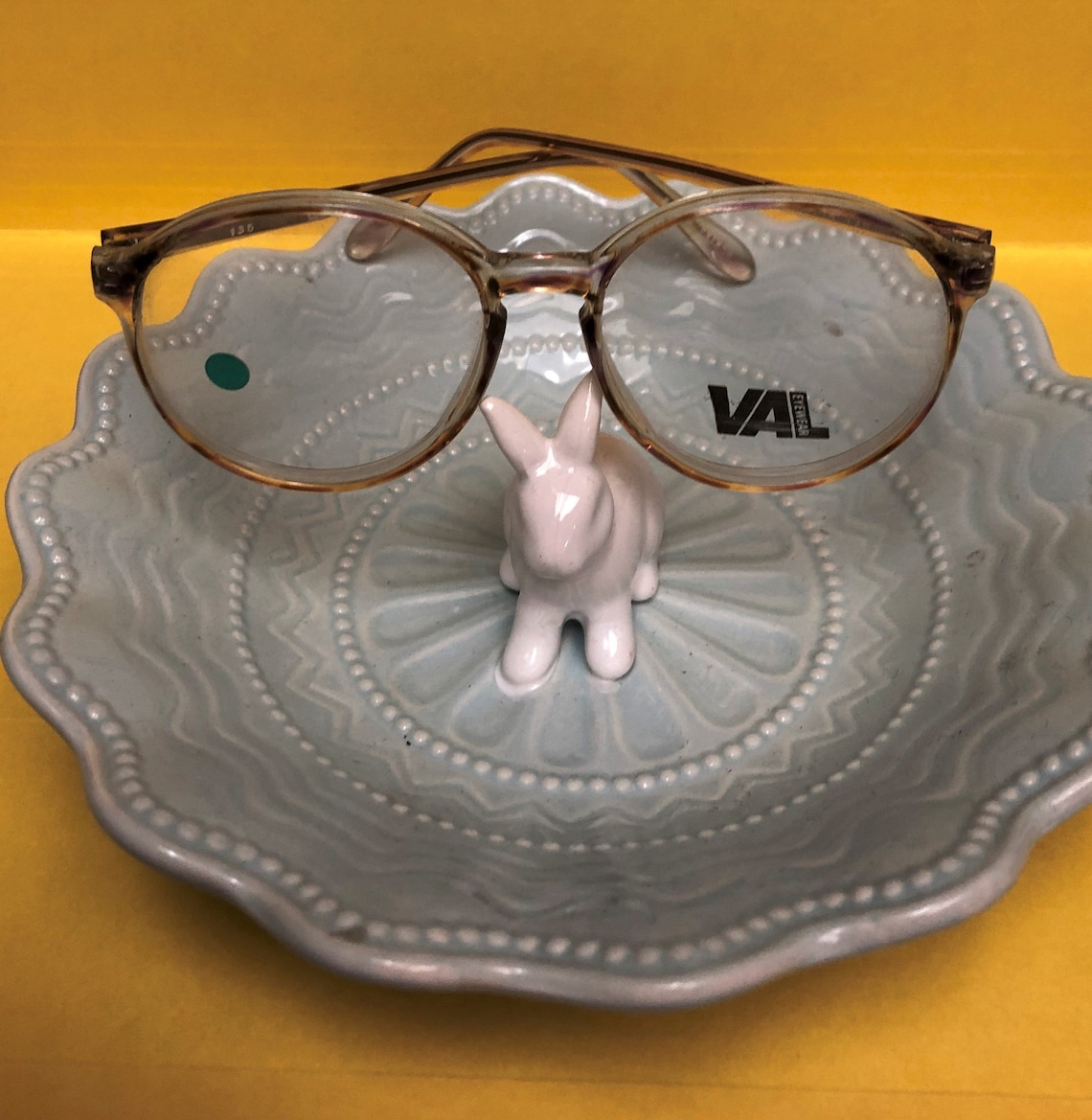 New Crystal Clear VAL Eyeglasses W/ Hints of Lavender Inside the Frame ...