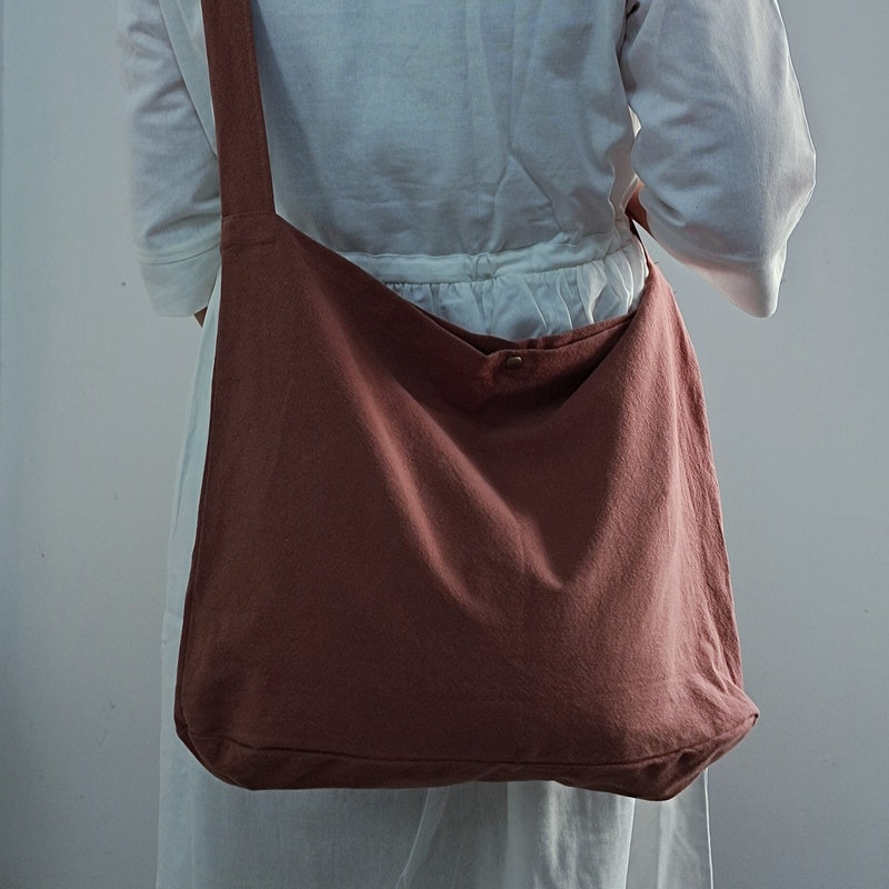 Extra Large Brown Sling Bag - Etsy