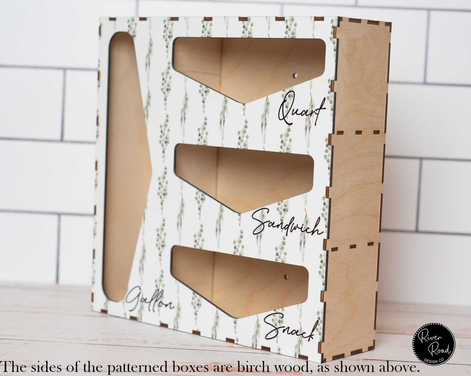 Sandwich Bag Organizer Patterned Bag Organization Wooden - Etsy