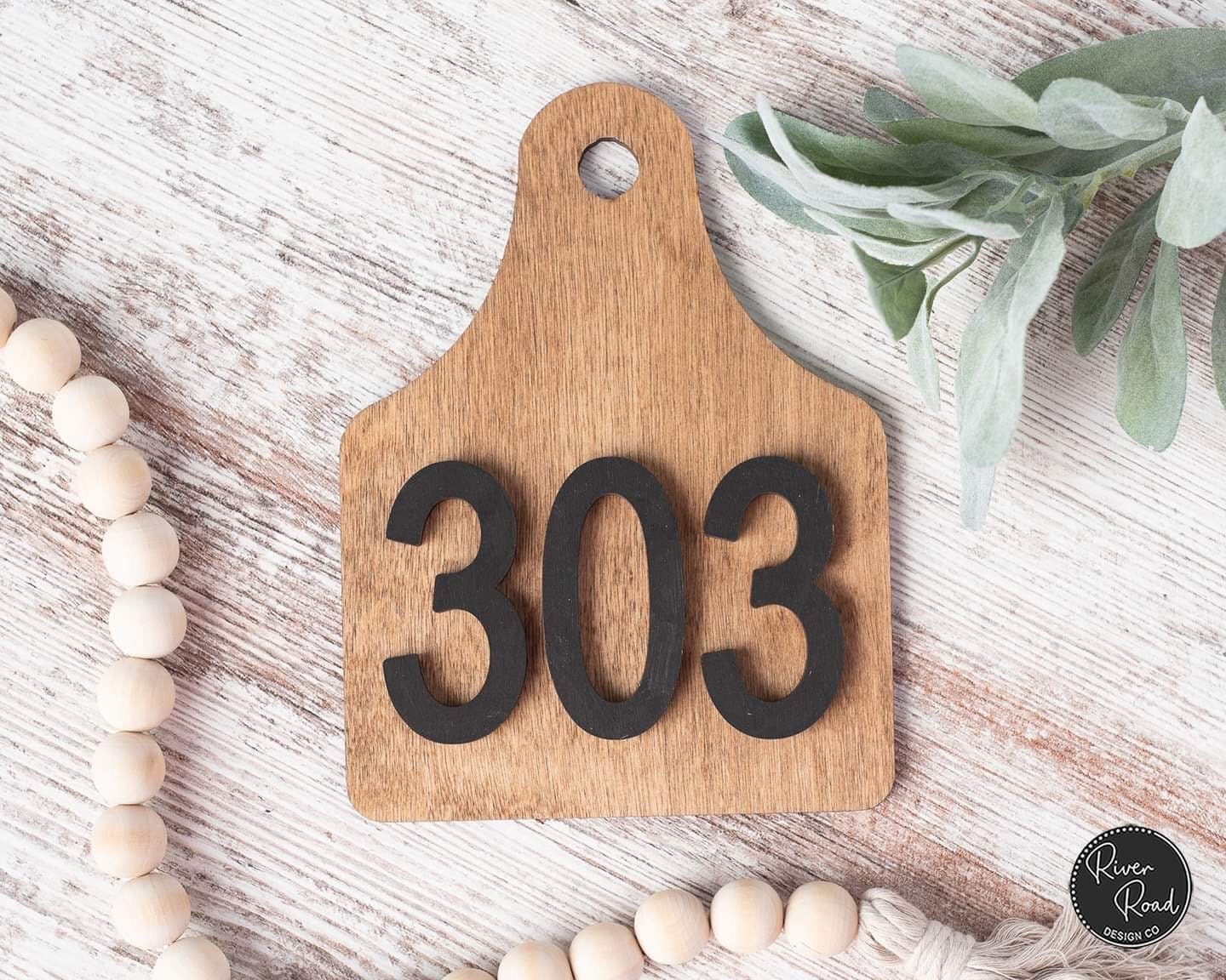 Wooden Ear Tag Sign Custom Ear Tag Cattle Tag Cow Ear Tag | Etsy