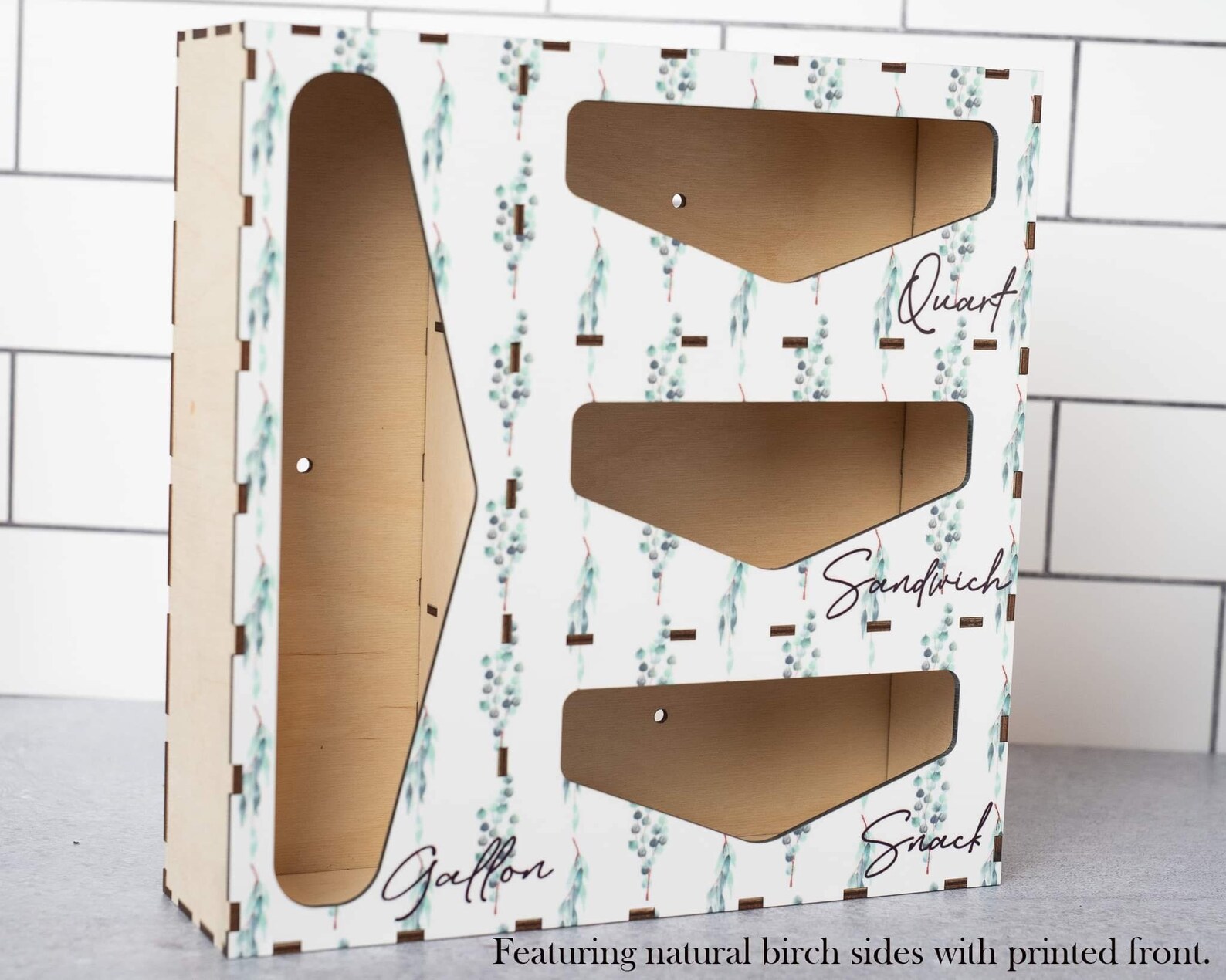 Sandwich Bag Organizer Bag Organization Wooden Baggie - Etsy