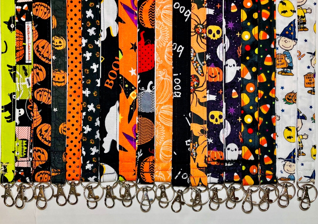 Fall/halloween Lanyards & Badge Holders - Etsy
