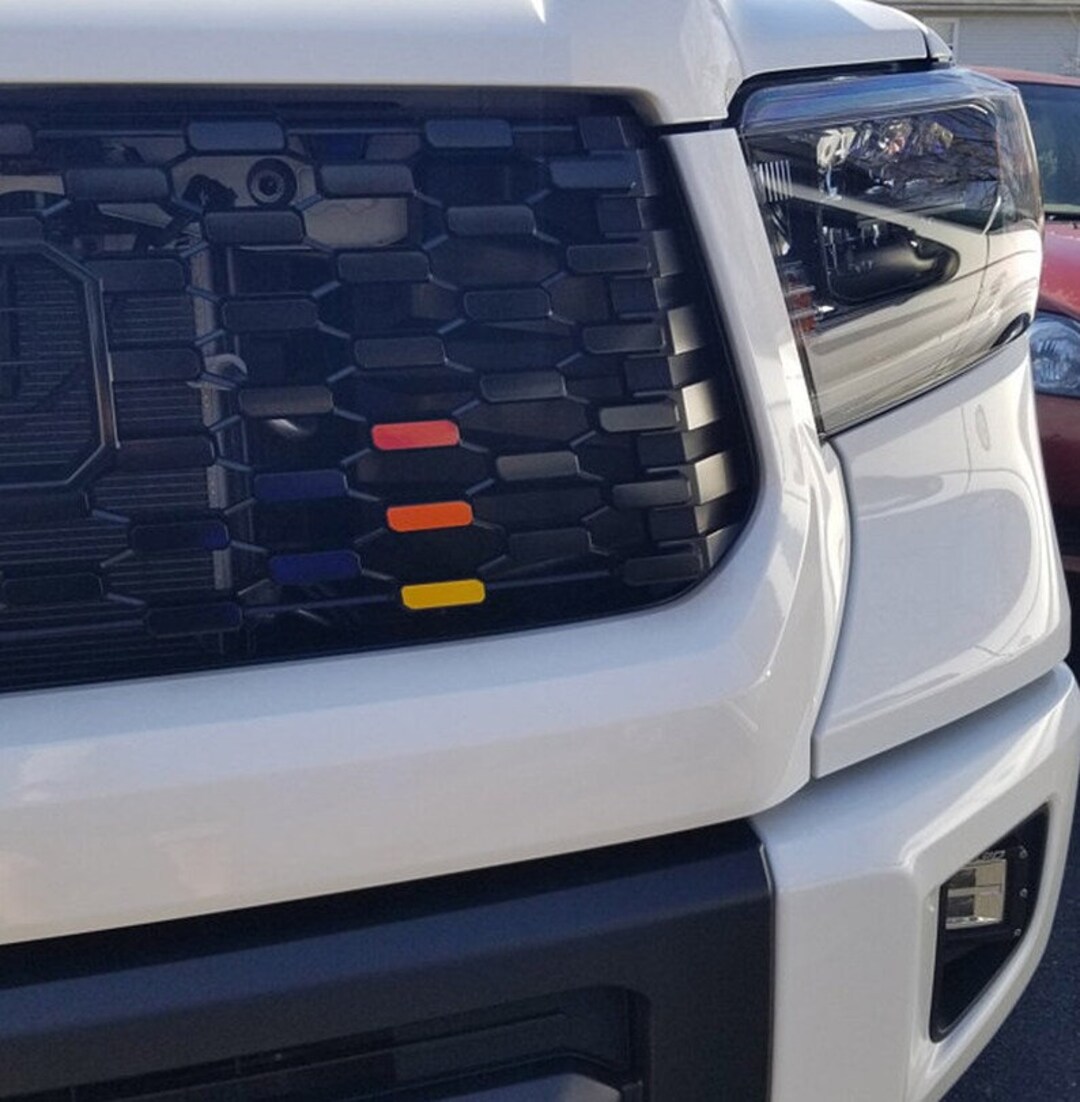 Fits 2019-2021 Tundra TRD Pro Grille Tri Color Decals-high Quality - Etsy