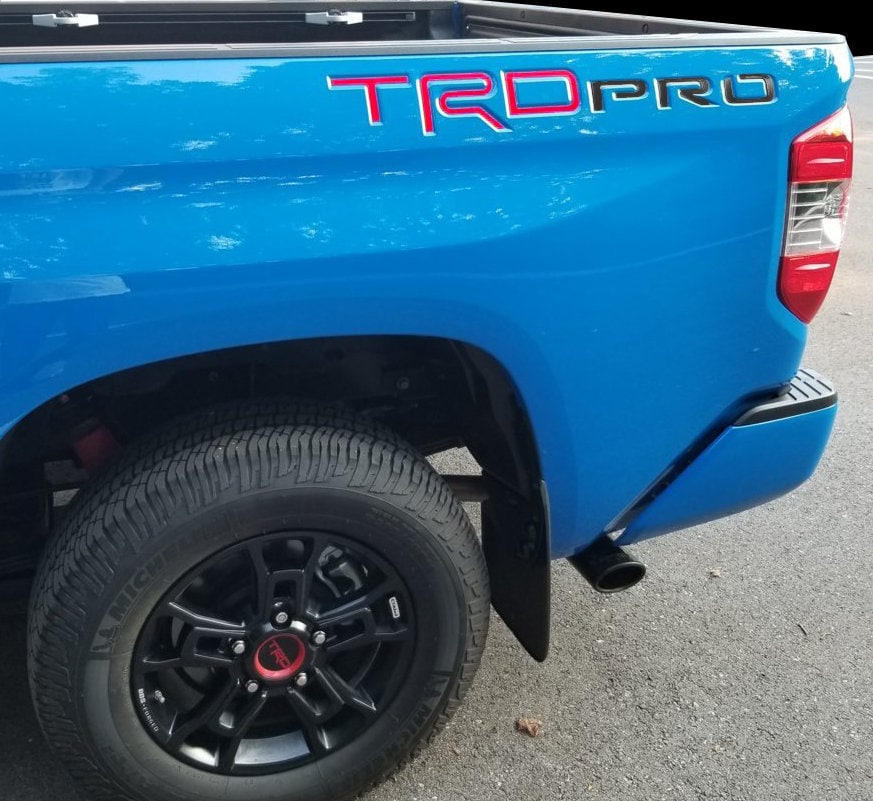 Toyota Tundra TRD PRO Bed Vinyl Lettering Decals Sticker Graphics ...