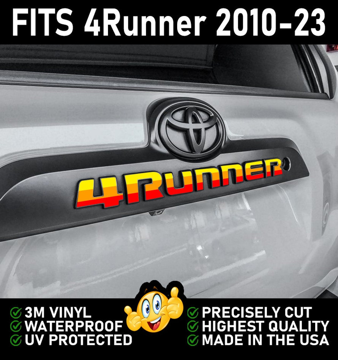 Fits 2010-2024 Toyota 4runner Rear Emblem 3M Vinyl Decal Overlay - Etsy