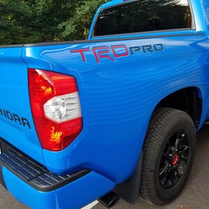 Toyota Tundra TRD PRO Bed Vinyl Lettering Decals Sticker Graphics ...