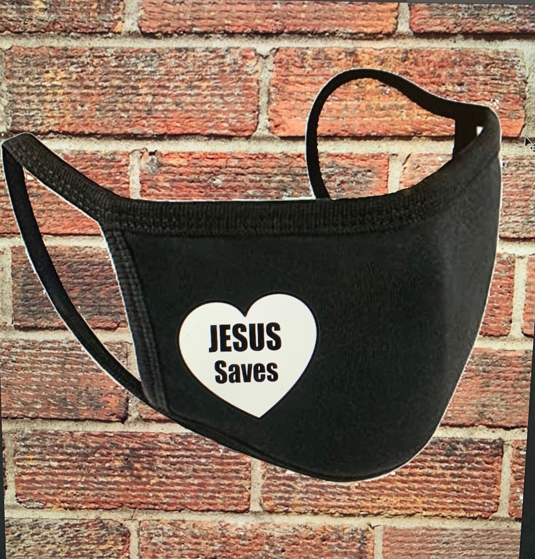 Bible Verse Face Mask/jesus Saves Face Mask /cotton Face Mask/biblical ...