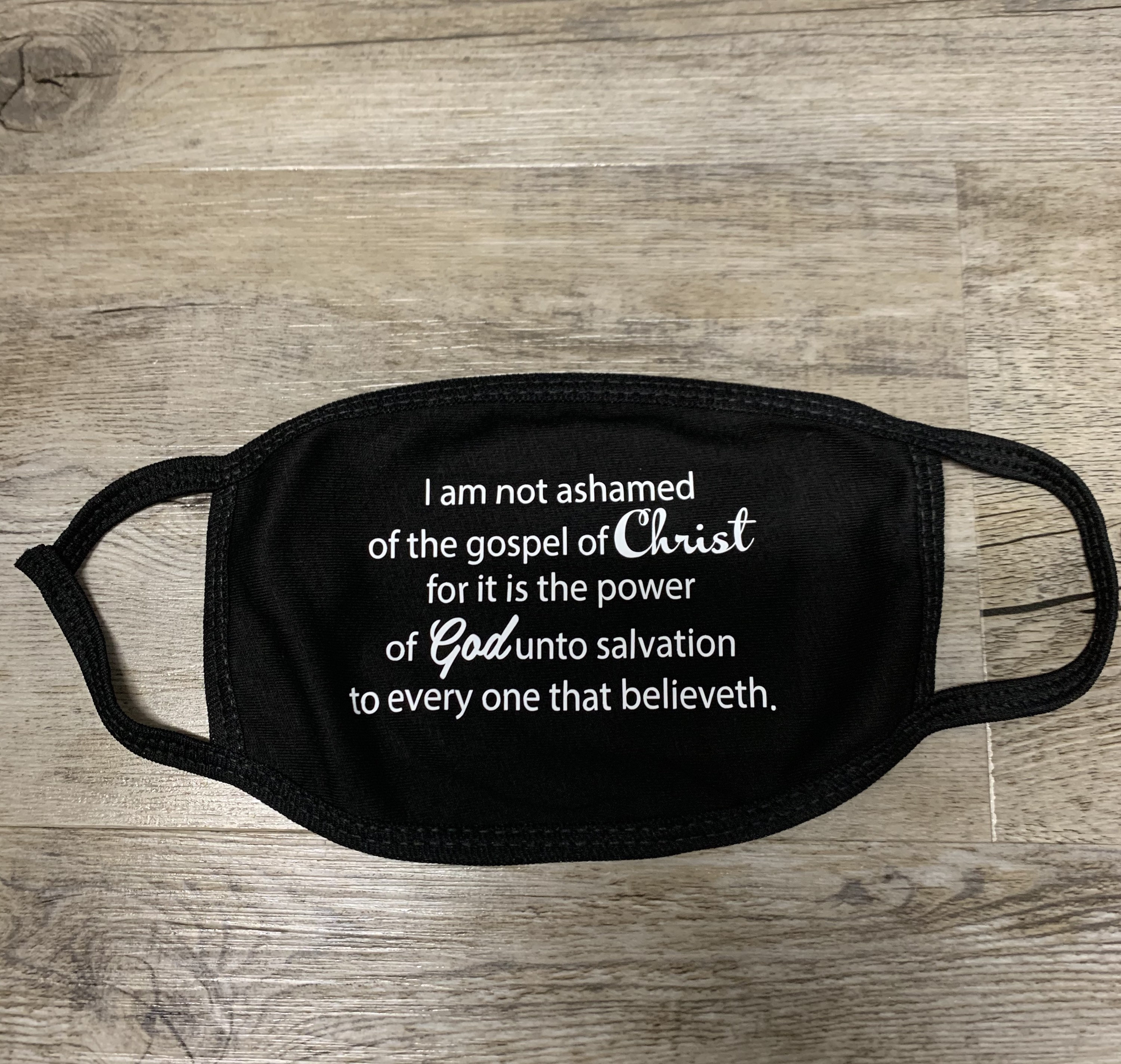 Biblical face mask / bible verse face mask /Black Face mask | Etsy