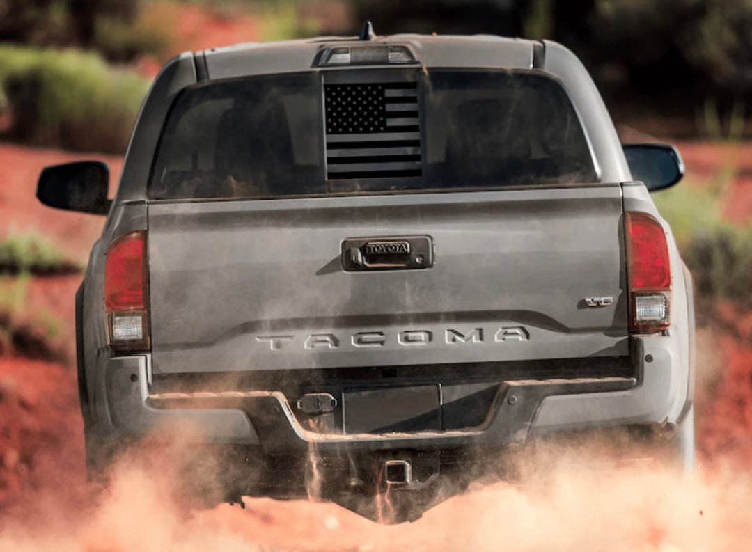 Toyota Tacoma 2016-2023 USA Flag Vinyl Window Decals Premium Quality - Etsy