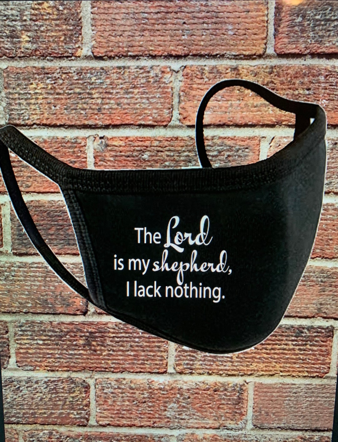 Bible Verse Mask/ Biblical Face Mask/black Face Mask/cotton Face Cover ...