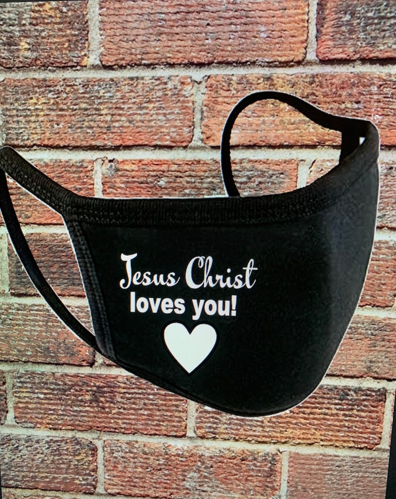 Bible Verse Mask/ Black Face Mask/cotton Face Cover/biblical Face Mask ...