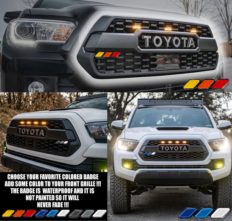 Toyota Tacoma 4runner Tundra Tri-color 3 Grille Badge EMBLEM - Etsy