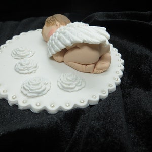 Angel Baby Figurine With Pearls / Cake Topper - Etsy