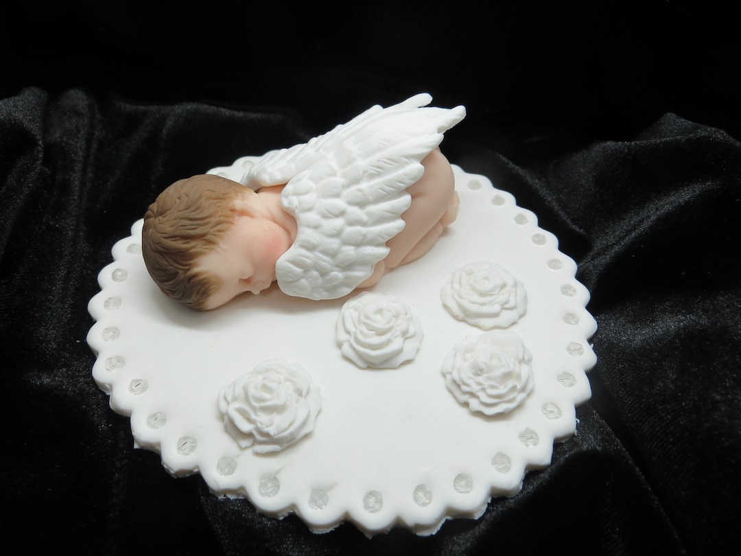 Angel Baby With Crystals Figurine / Cake Topper - Etsy