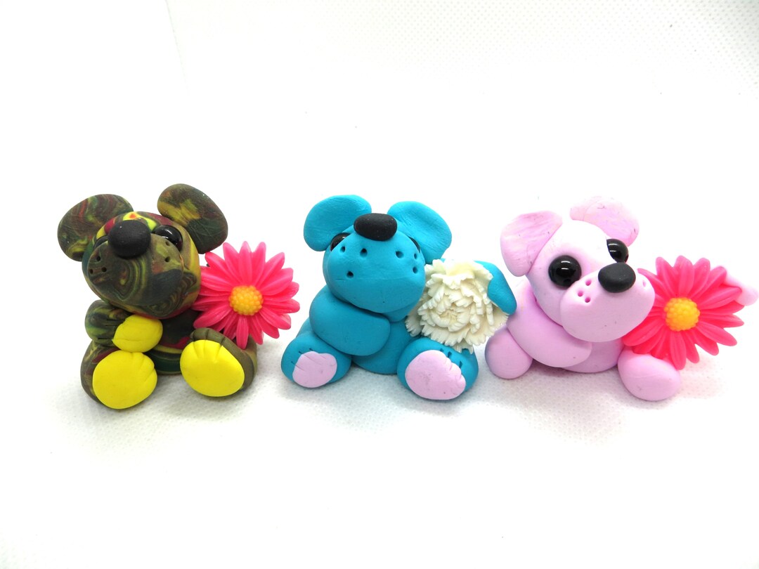 Set D Three Baby Critter Figurines - Etsy