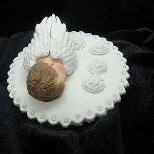 Angel Baby Figurine With Pearls / Cake Topper - Etsy