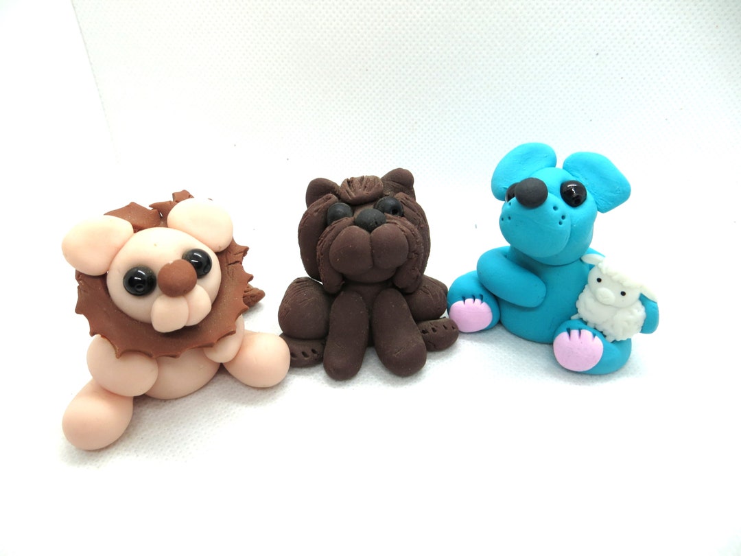 Set A Three Baby Critter Figurines - Etsy