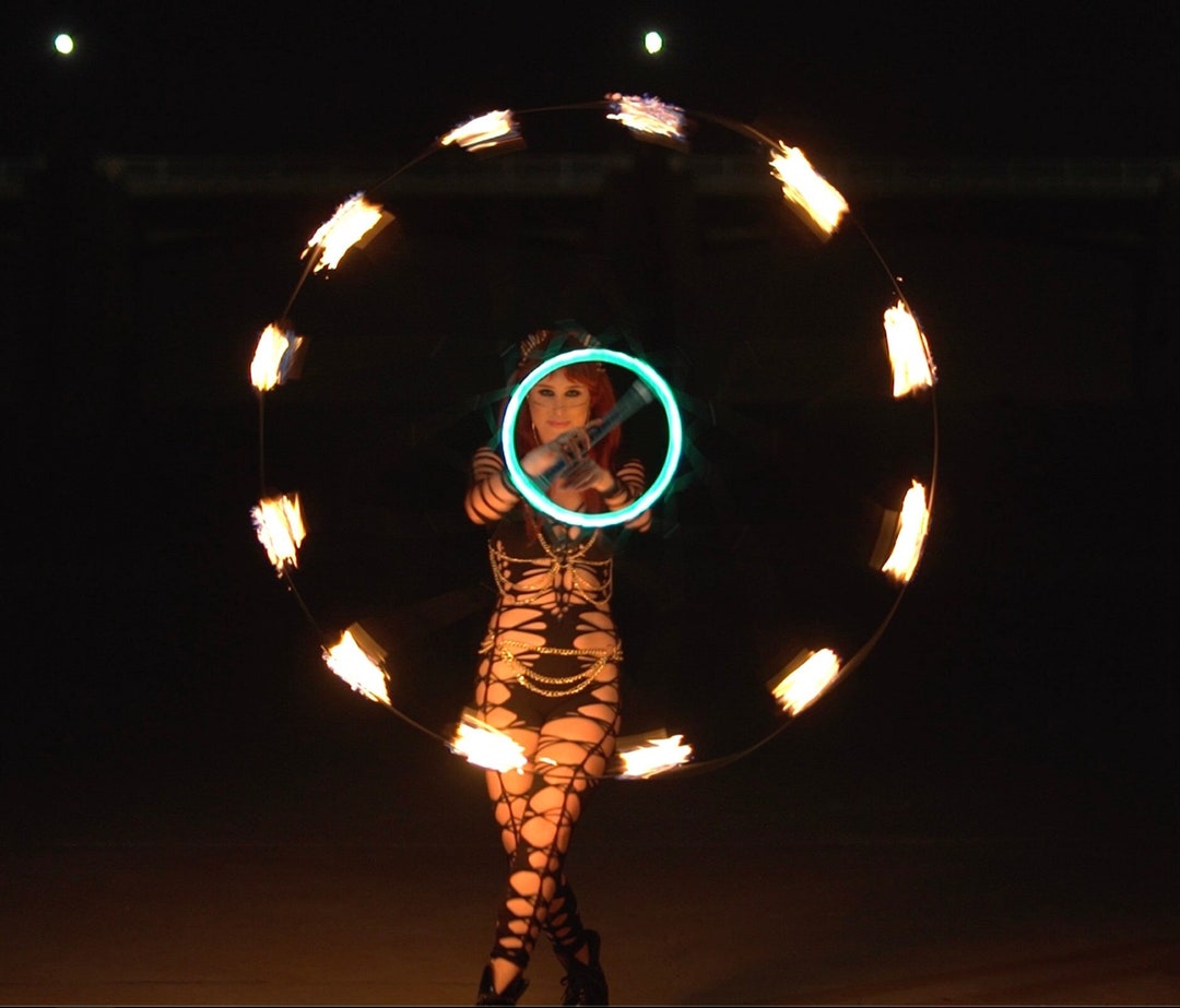 Fire Sun Wheel | LED Fire Sunwheel | Fire Vadda Chakkar | Smart Hoop Flow Prop - Etsy
