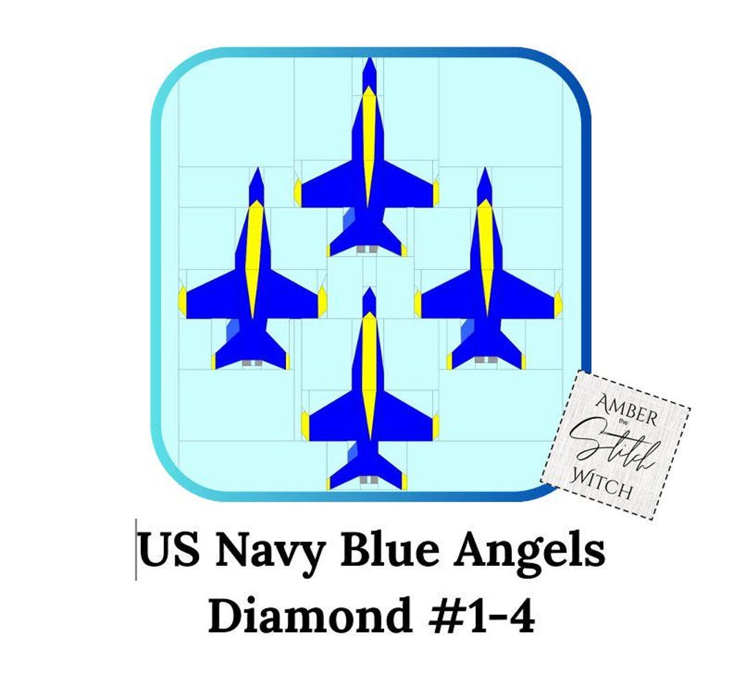 US Navy Blue Angels Diamond Formation FPP Pattern - Etsy