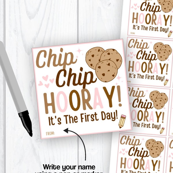 Teacher Appreciation Chocolate Chip Cookie Label - Etsy