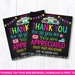 EDITABLE Retro 80s Themed Teacher Appreciation Week Gift Tag, Educators ...