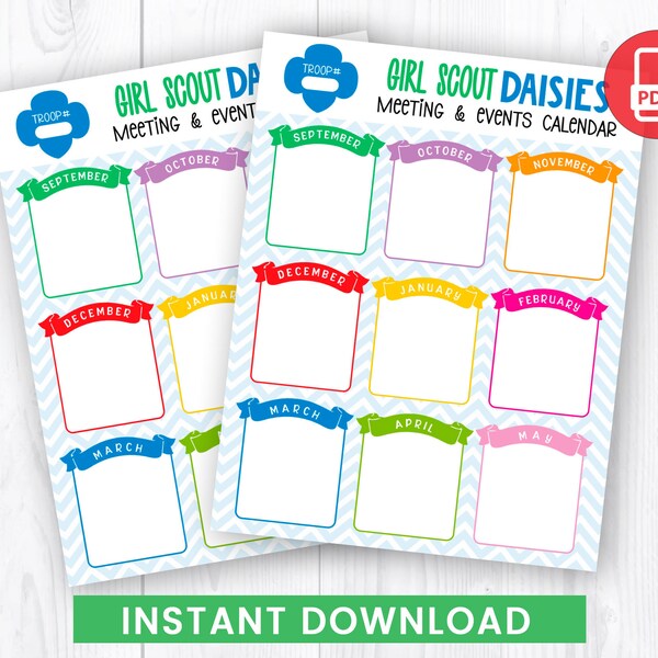 Girl Scout Meeting Invitation - Etsy