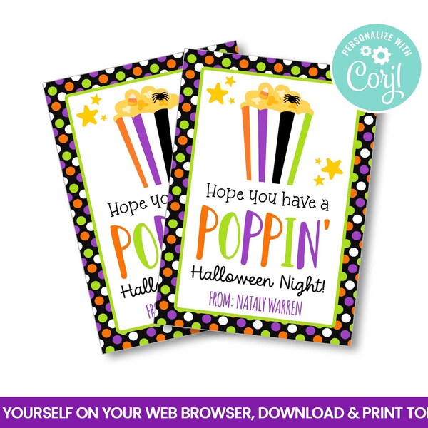 Halloween Popcorn Wrapper - Etsy