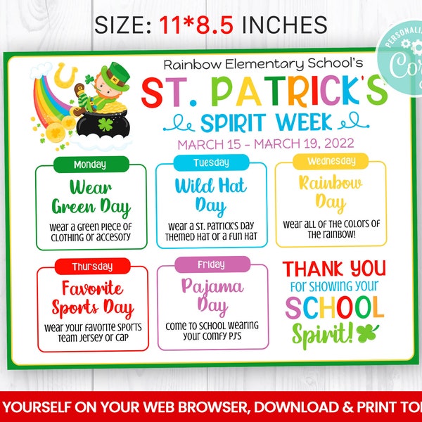 Spirit Week Daycare - Etsy