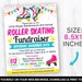 EDITABLE Skate Rolling Fundraiser Flyer Template, Charity Non Profit ...