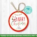 EDITABLE Santa Claus Circle Gift Tags, Christmas Round Tags Ideas ...