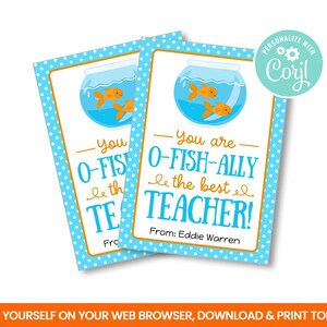 EDITABLE Teacher Appreciation Gift Tag, Boss Worker Staff Corporate ...